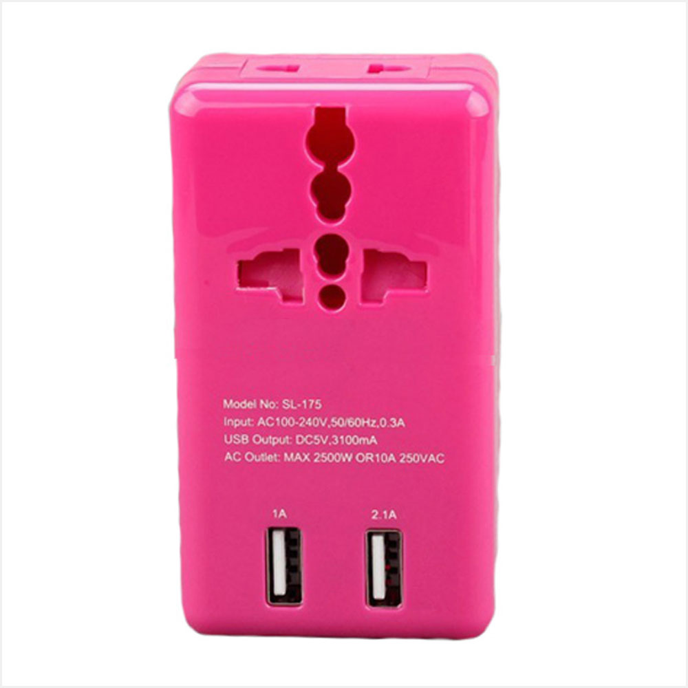 Travel Adaptor With 2 USB Port | Memoxpress Corporate Portal