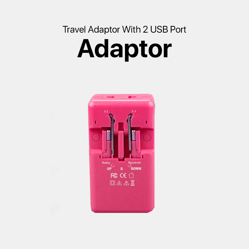 Travel Adaptor With 2 USB Port | Memoxpress Corporate Portal