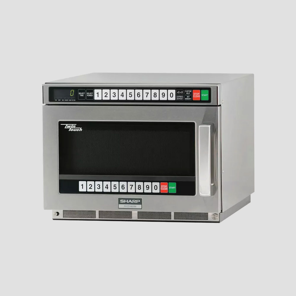 Sharp TwinTouch™ 1800 Watt Commercial Microwave Oven with Dual ...